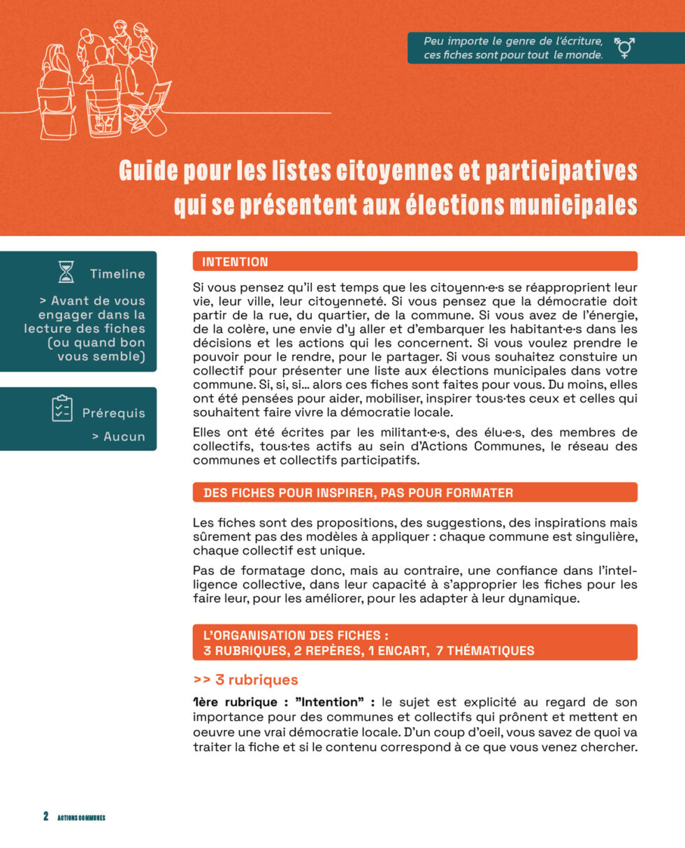 Guide La mairie est à vous | Actions Communes